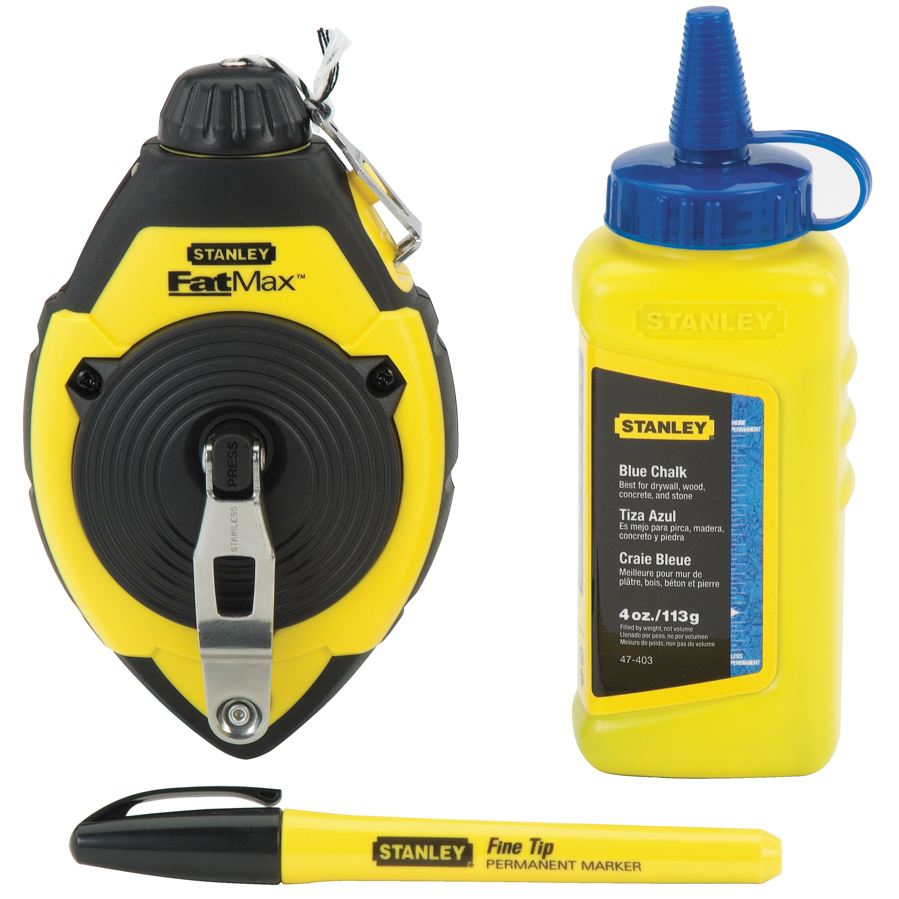 100 Ft FATMAX Chalk Line Reel Kit 47 681 STANLEY Tools